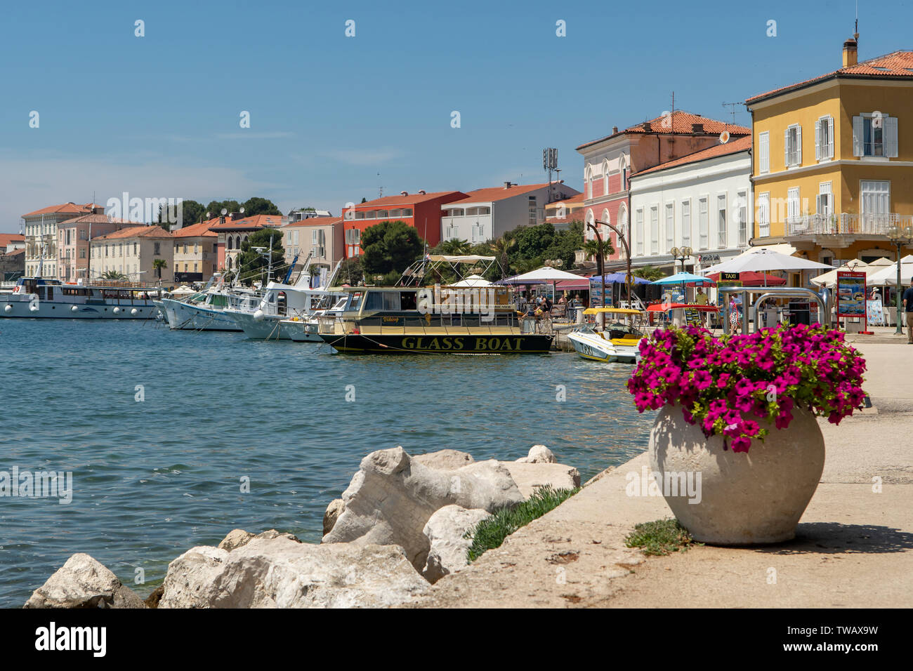 Harbour at Porec, Croatia Stock Photo - Alamy
