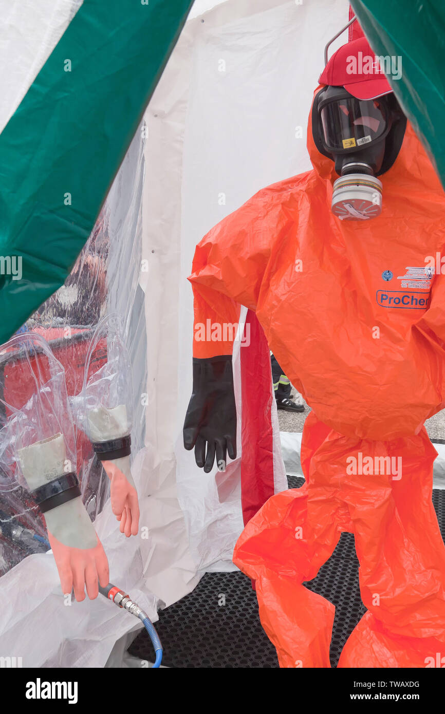 Decontamination shower hi-res stock photography and images - Alamy