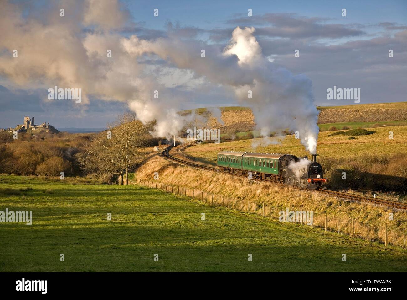 transport / transportation, railway, steam engine, M7 No. 30053 at ...