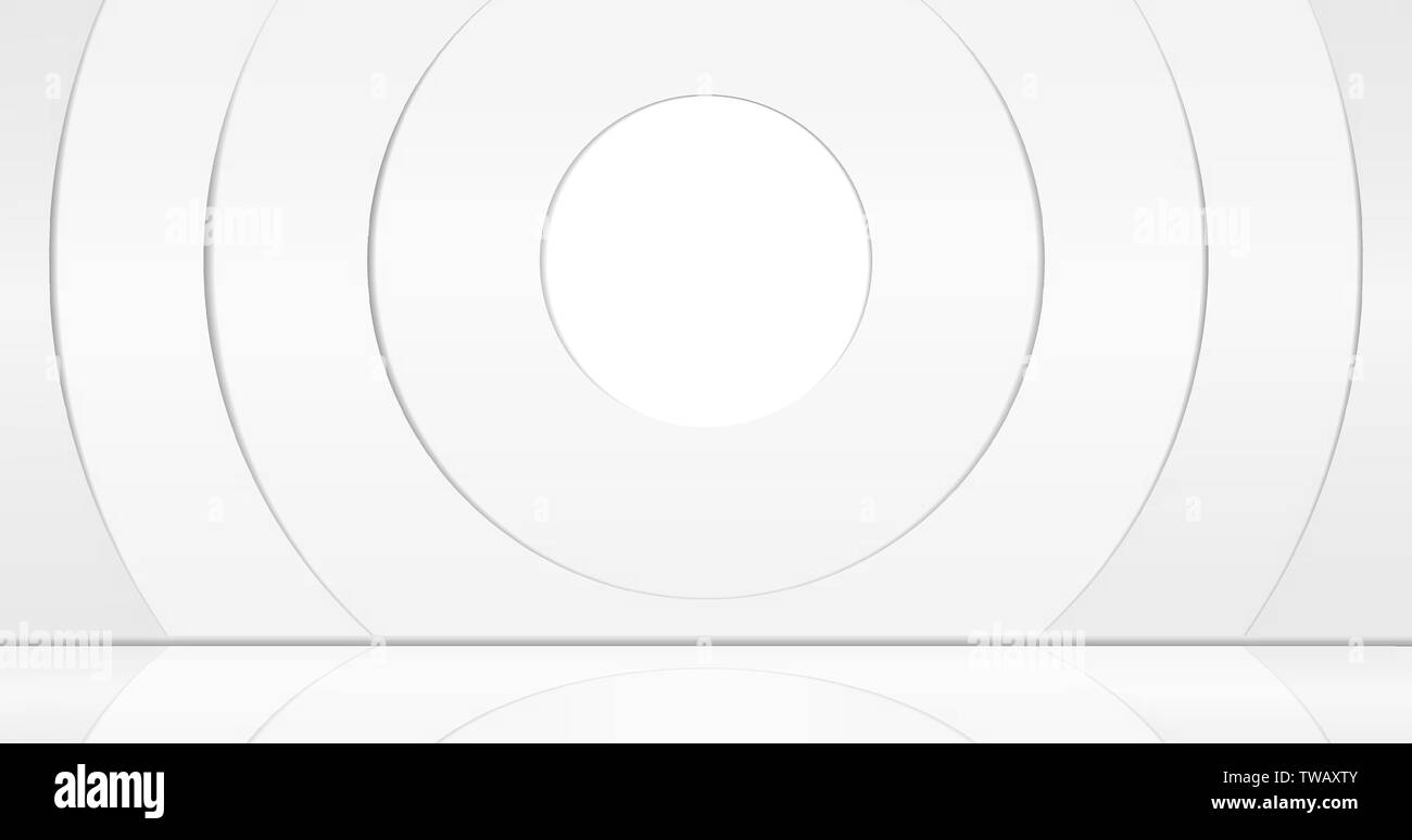 3d rendering white circle Stock Vector Images - Alamy