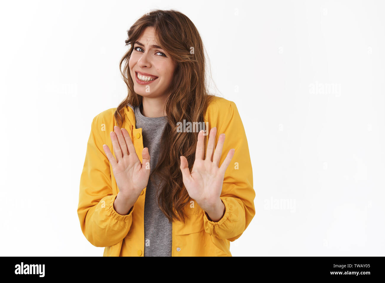 No thanks really I am good. Awkward nervous young attractive girl ...