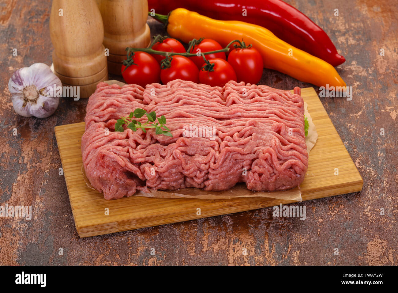 Raw turkey minced meat for cooking Stock Photo - Alamy