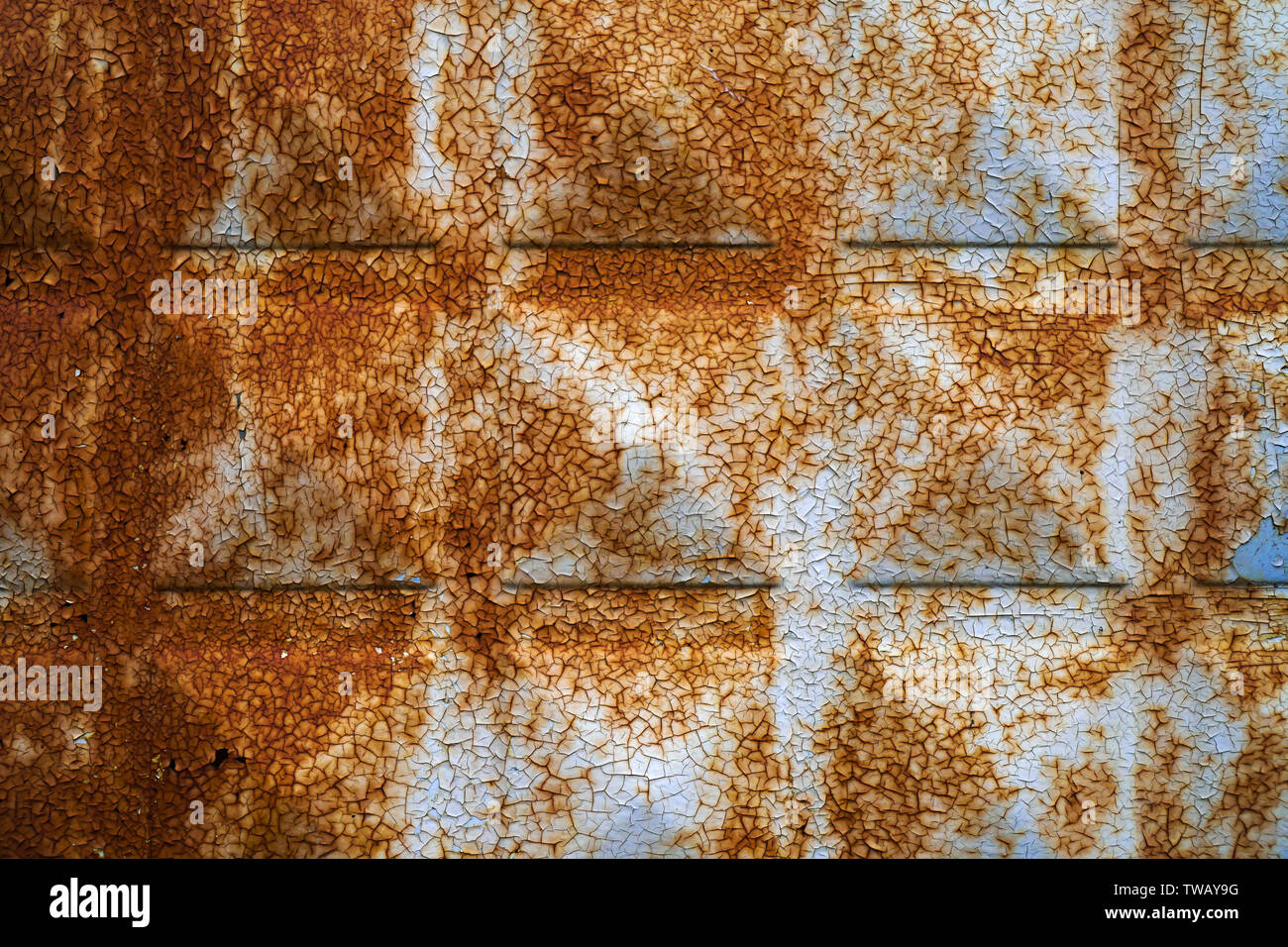 Rusty Metal Garage Door as Background Stock Photo - Alamy