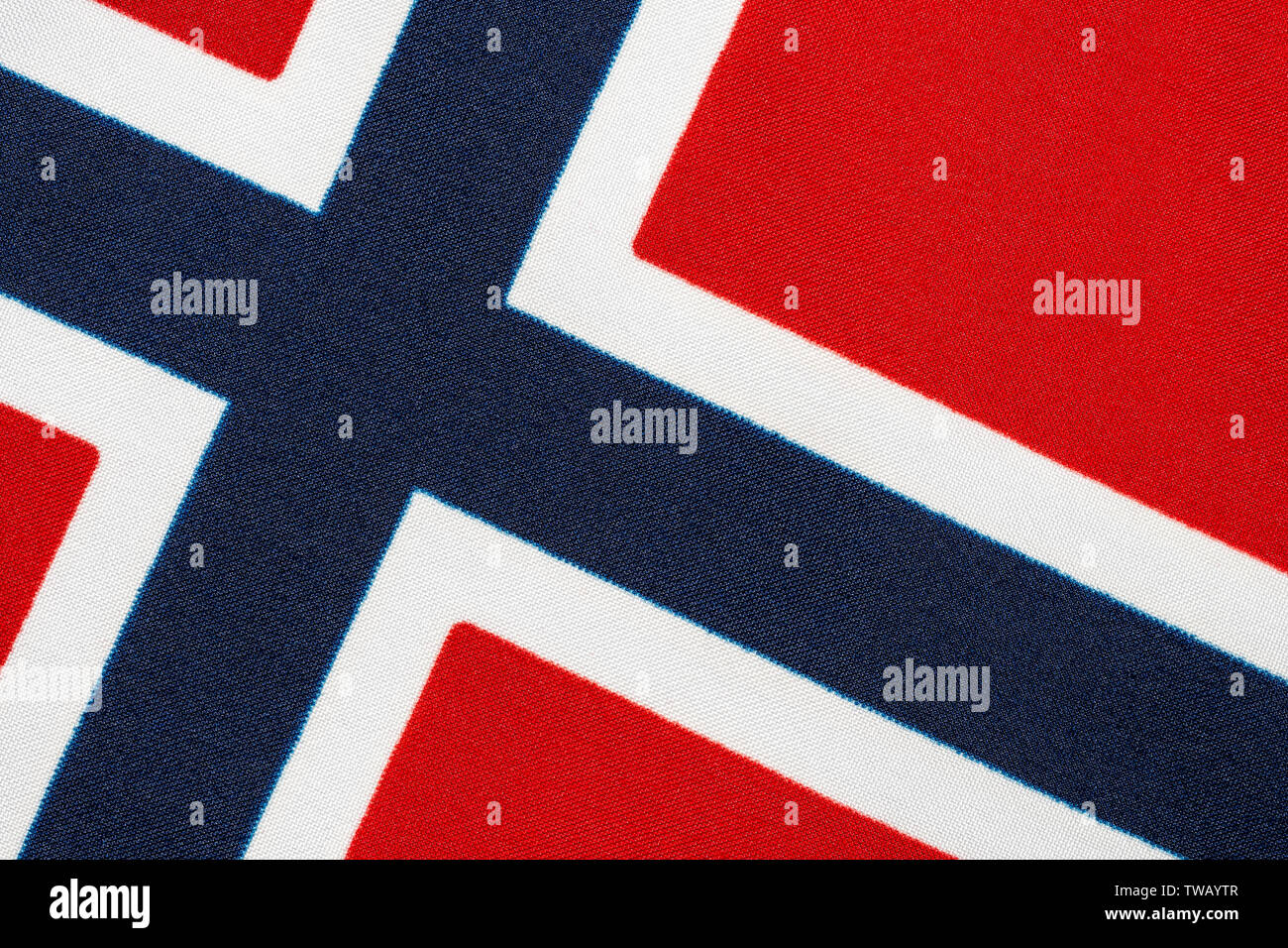 Flag of Norway full frame close-up Stock Photo - Alamy