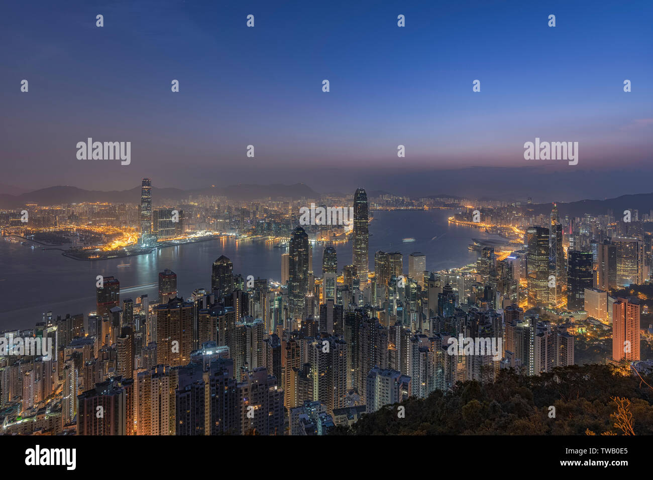 Hong Kong City Scenery Stock Photo - Alamy