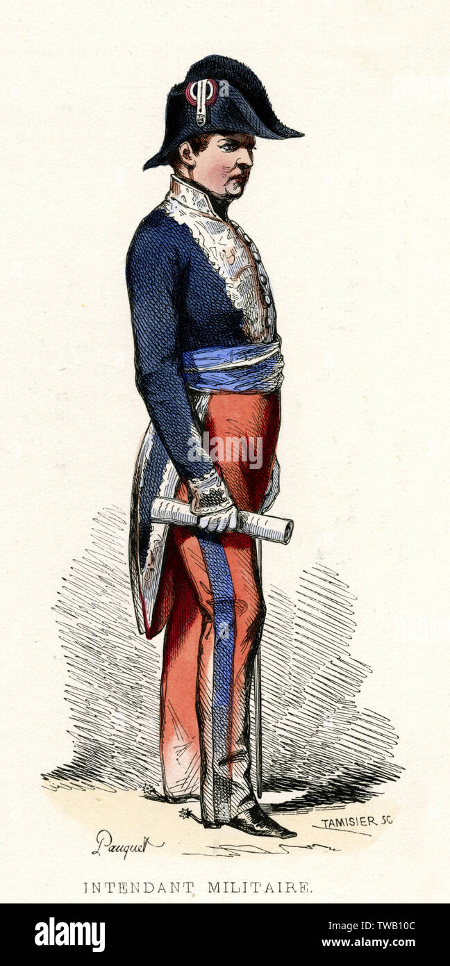 French Officer of Commissariat Stock Photo - Alamy