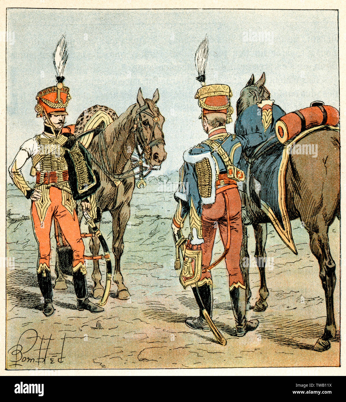 French aides du camp Stock Photo - Alamy