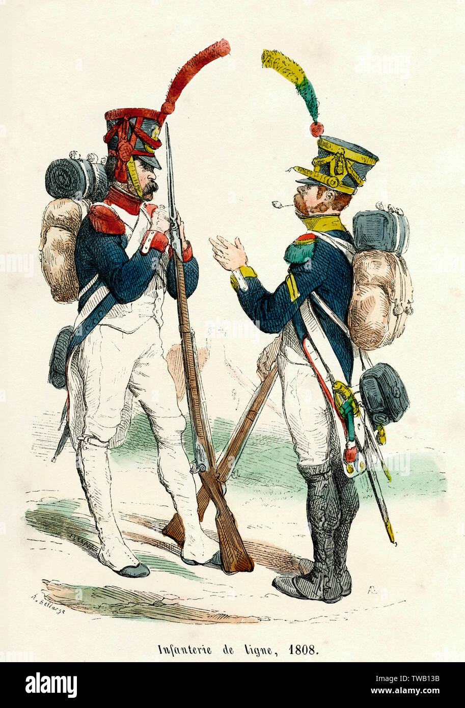FRENCH INFANTRY 1808 Stock Photo - Alamy