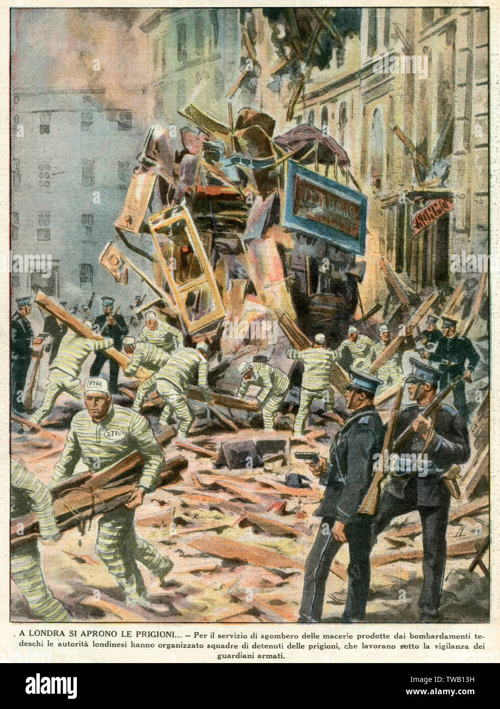 CONVICTS CLEAR RUBBLE Stock Photo - Alamy