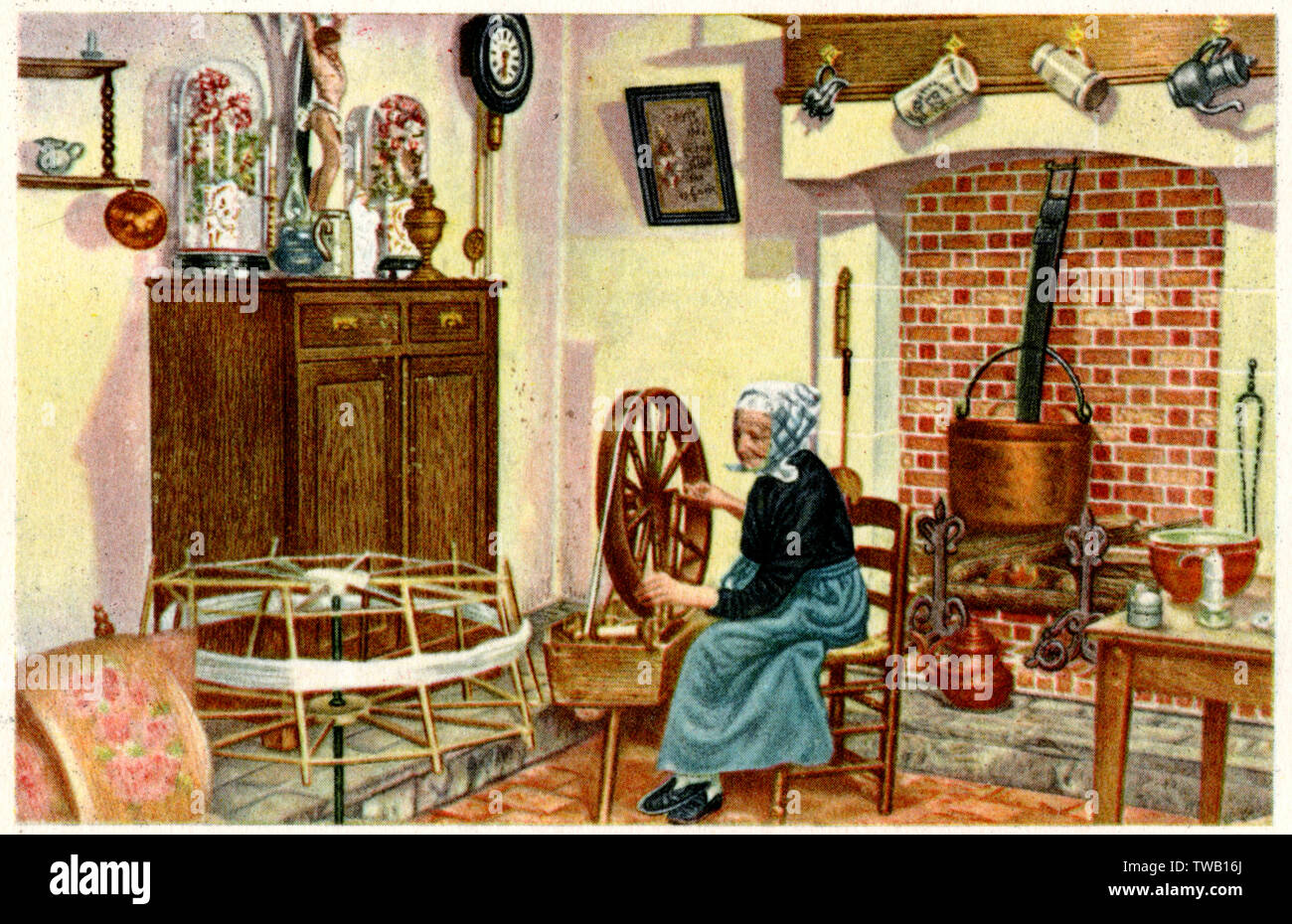 Old lady spinning hi-res stock photography and images - Alamy