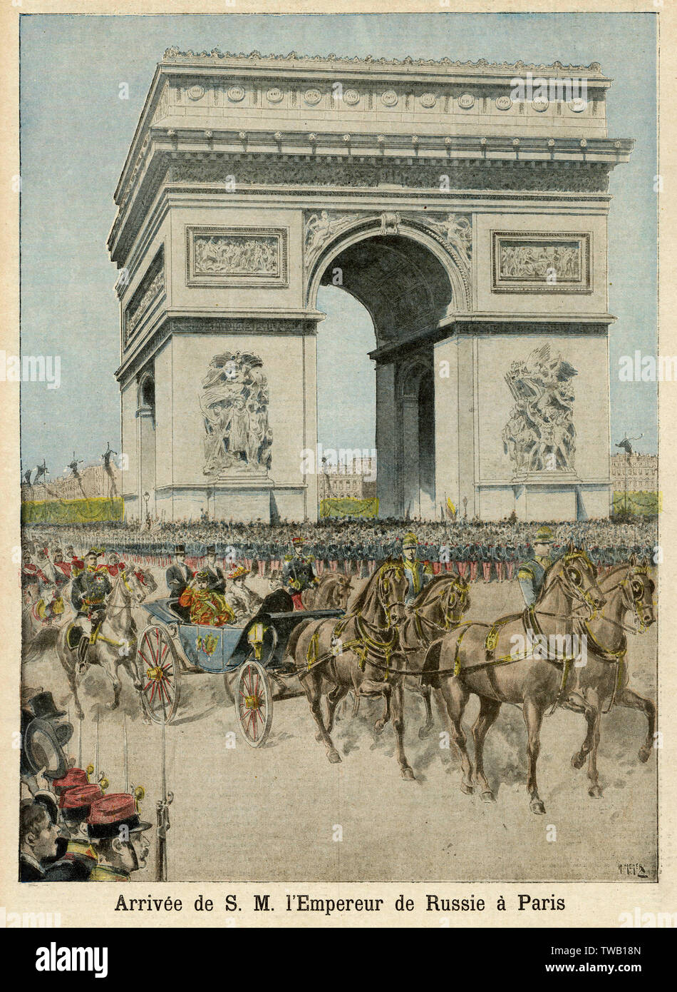 TSAR VISITS PARIS 1869 Stock Photo - Alamy