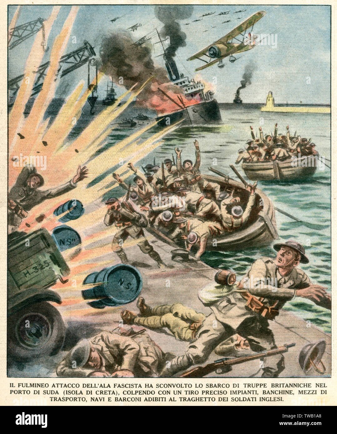 BRITISH IN CRETE Stock Photo - Alamy