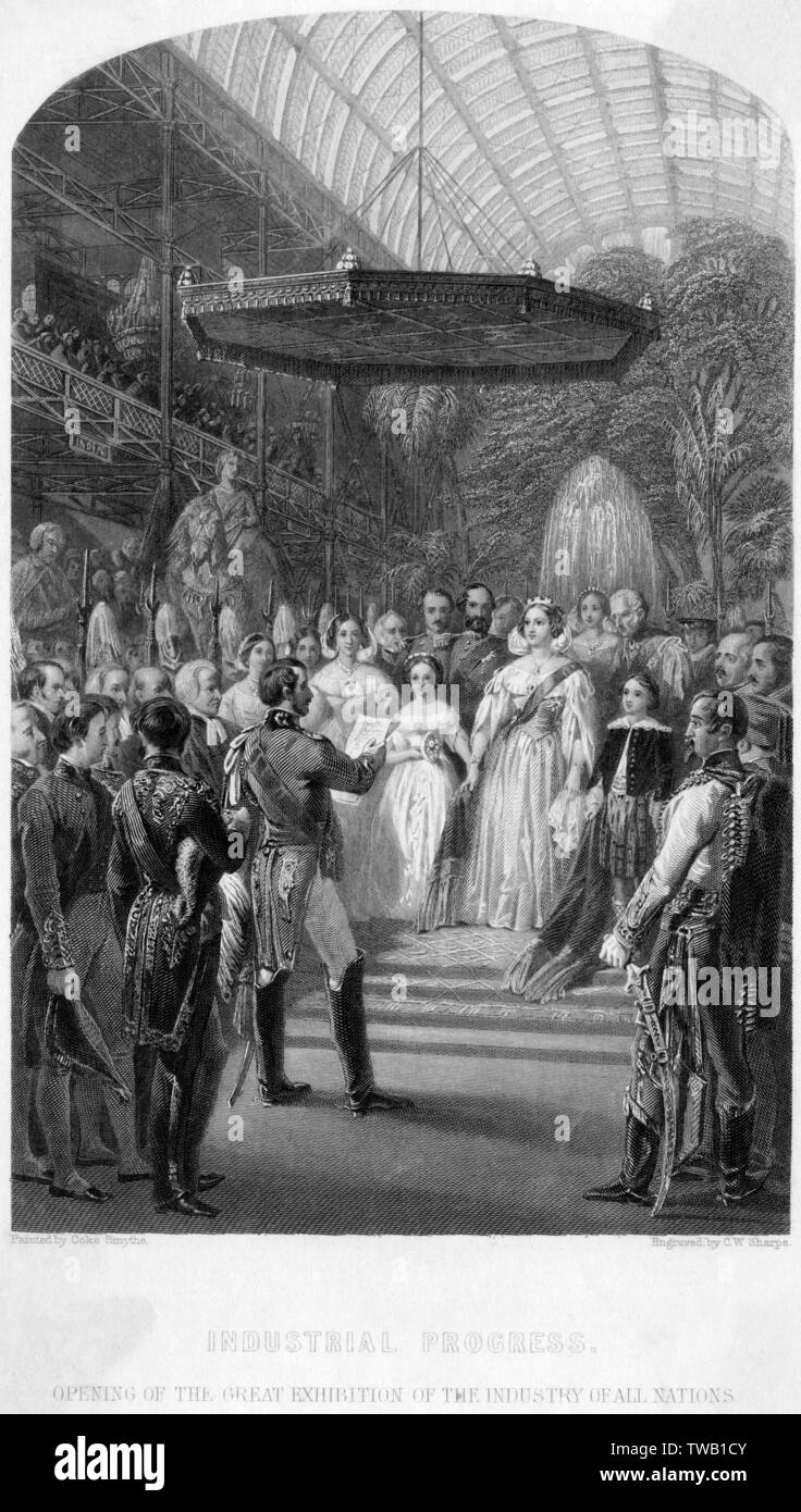 1851 Great Exhibition Queen Victoria High Resolution Stock Photography ...