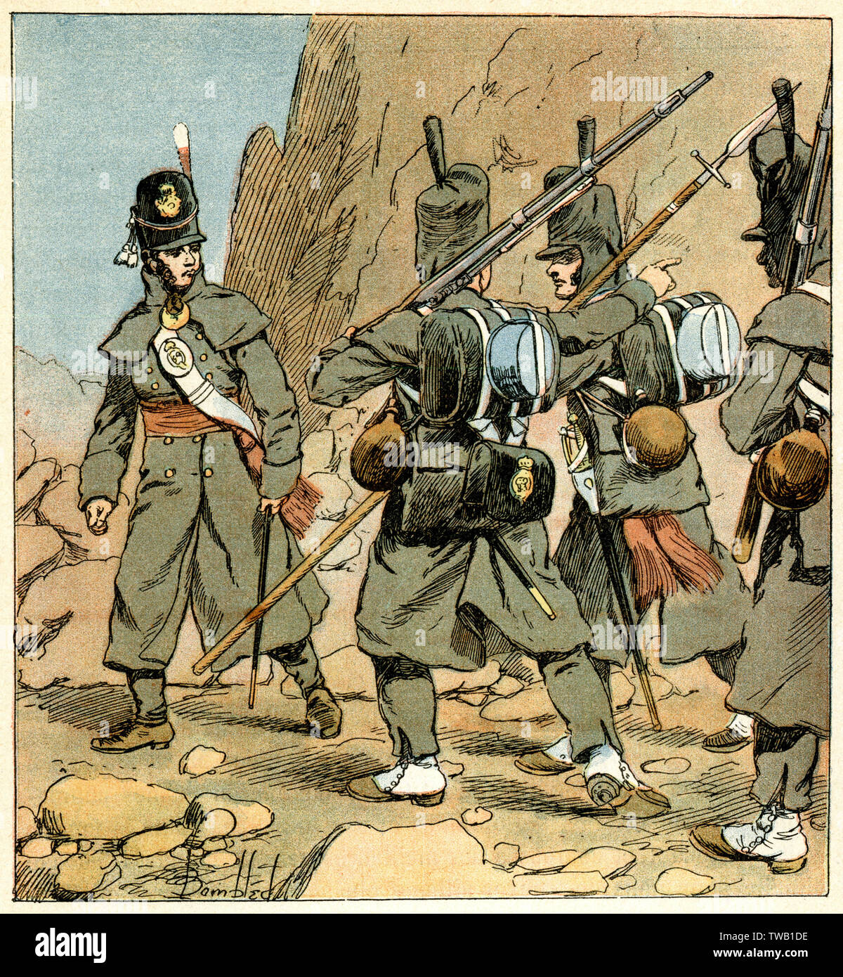 NAPOLEONIC BRIT 1814 Stock Photo - Alamy