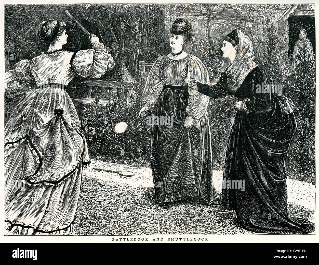 Playing battledore hi-res stock photography and images - Alamy