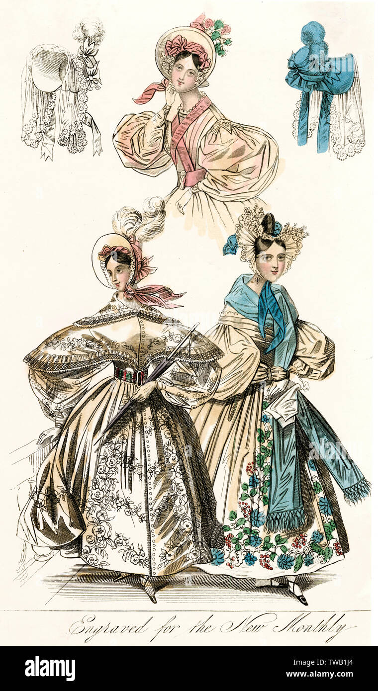 Fashions for 1834 Stock Photo - Alamy