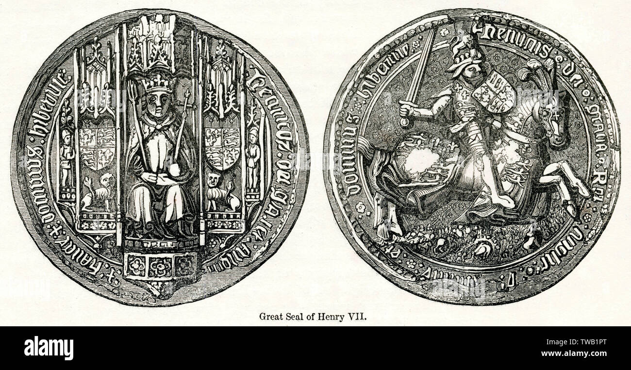 Great seal of Henry VII Stock Photo - Alamy