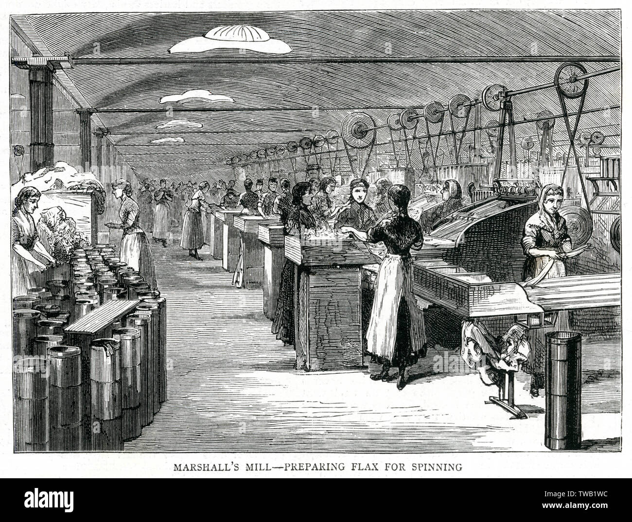 Spinning flax hi-res stock photography and images - Alamy