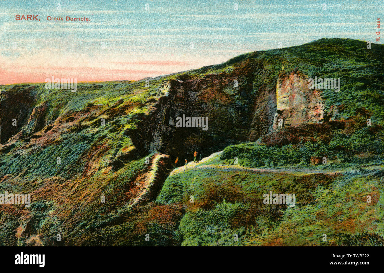 Channel Islands - Sark - Creux du Derrible cave Stock Photo - Alamy