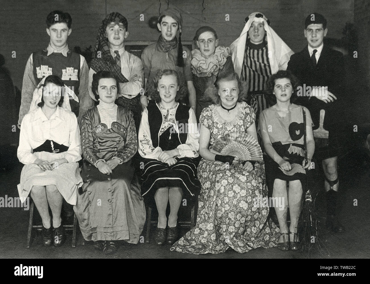 Young people in fancy dress Stock Photo - Alamy