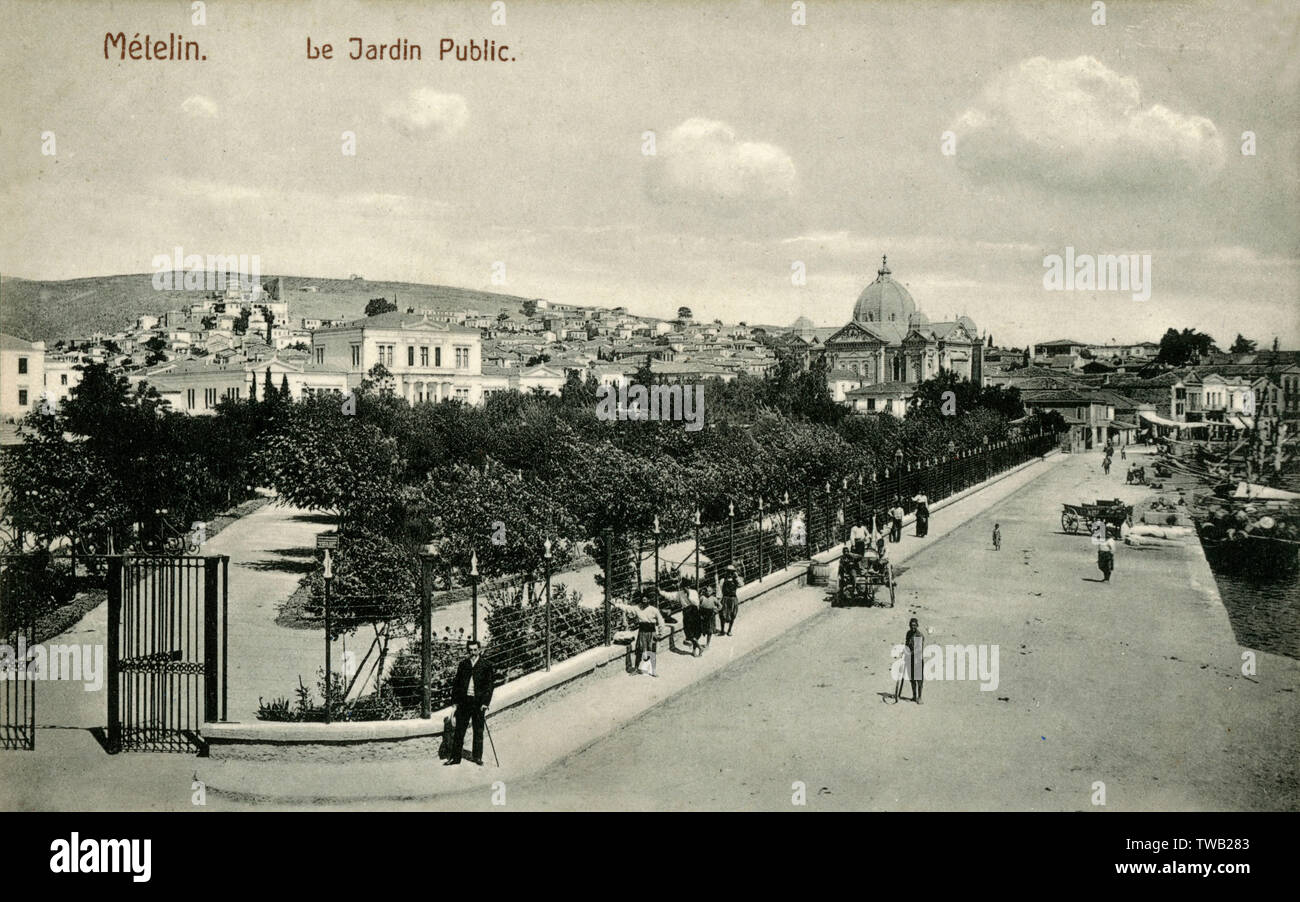 Metelin - Quay of the Port, Lesbos, Greece Stock Photo - Alamy