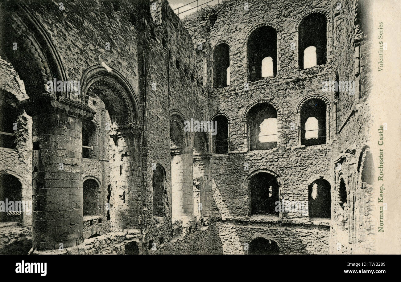 The Norman Keep - Rochester Castle Stock Photo - Alamy