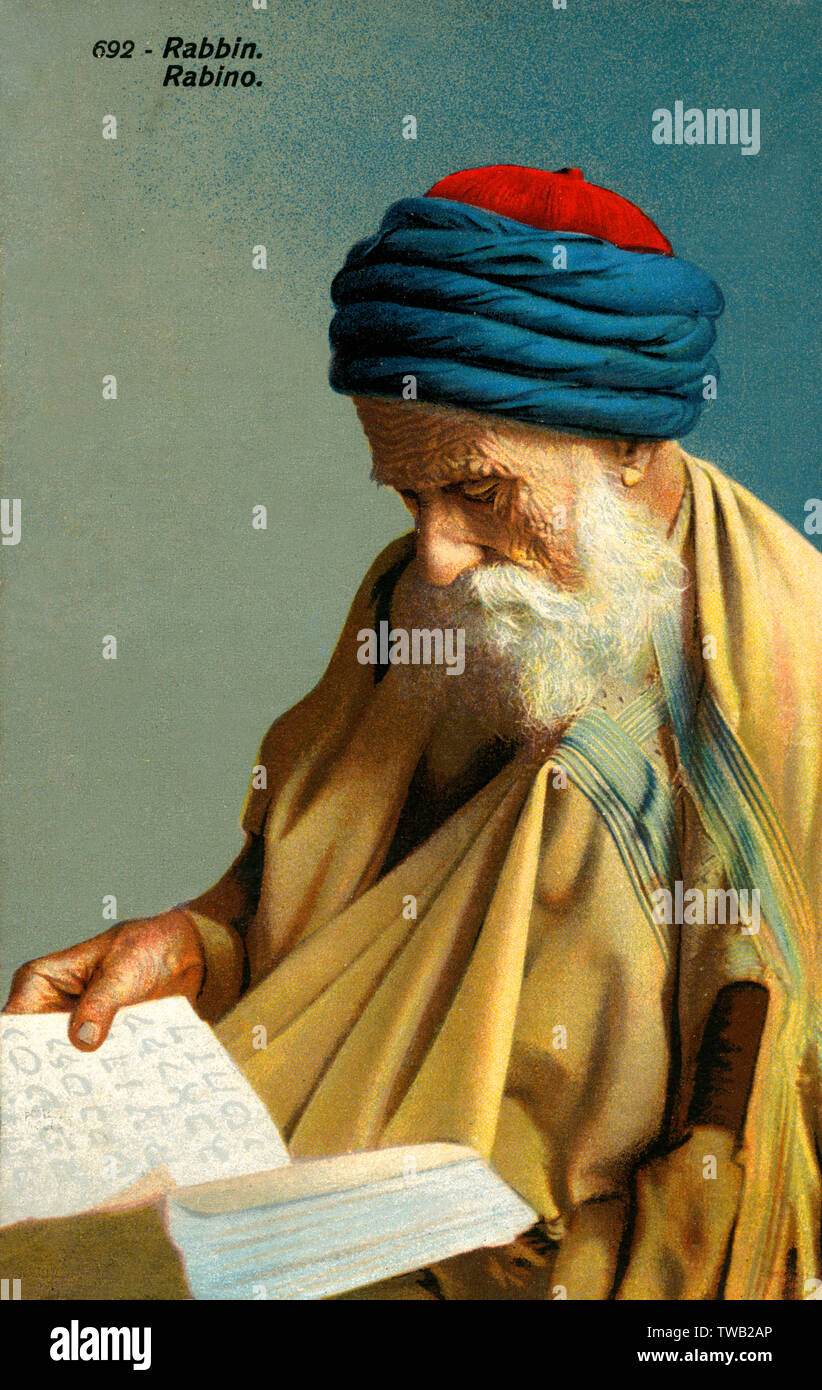 Israeli Rabbi reading his holy book Stock Photo - Alamy