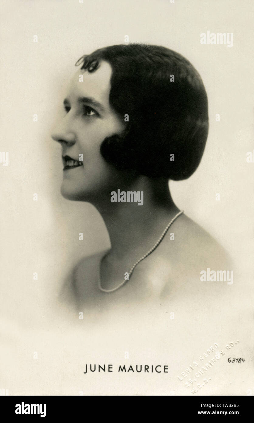 June Maurice - English Actress Stock Photo - Alamy