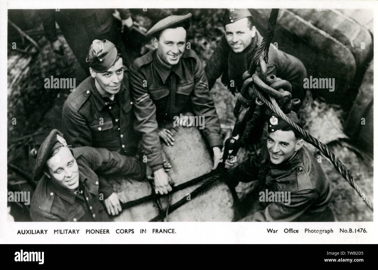 Pioneer Corps World War Two High Resolution Stock Photography and ...