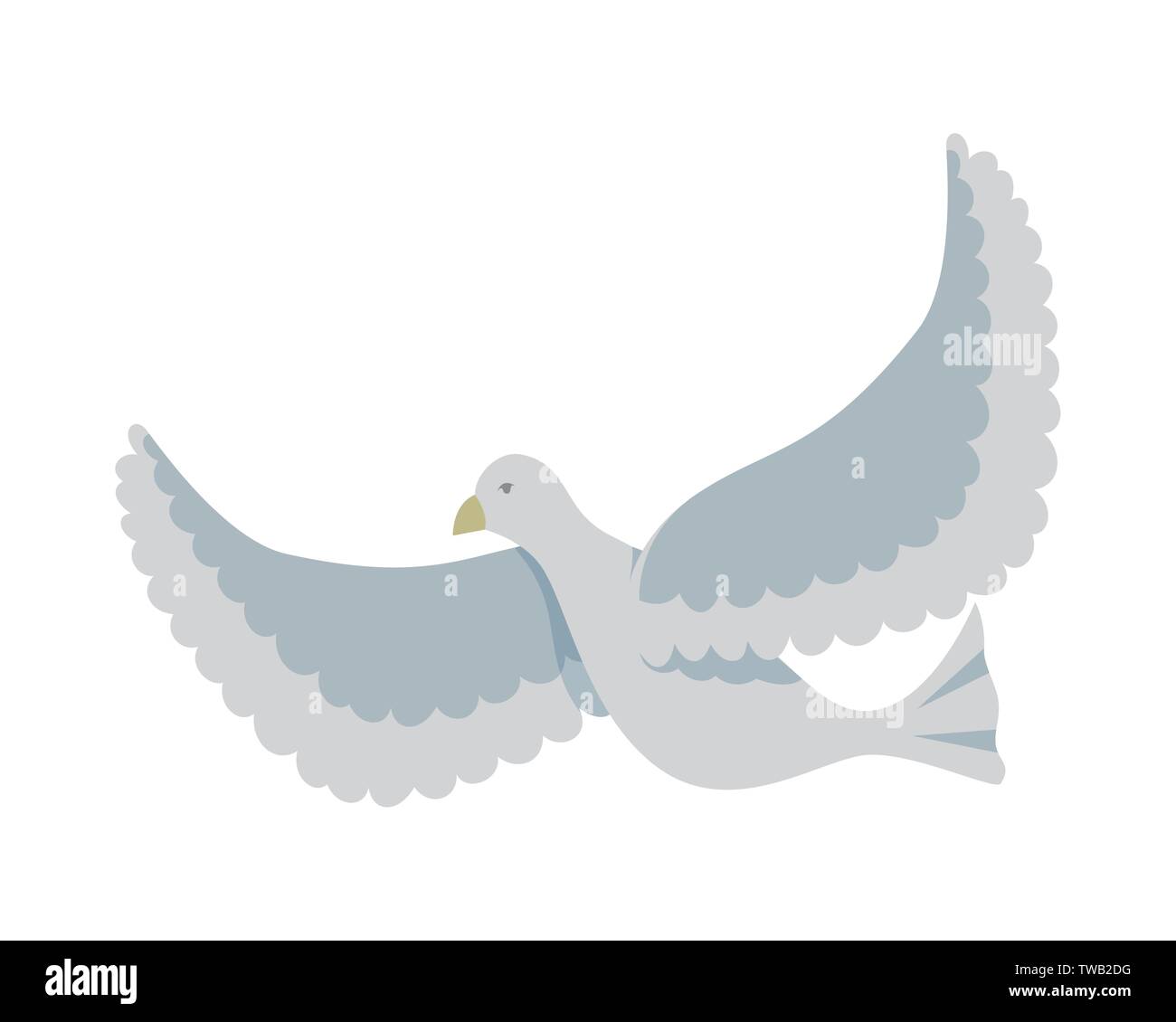 white dove flying bird icon Stock Vector Image & Art - Alamy