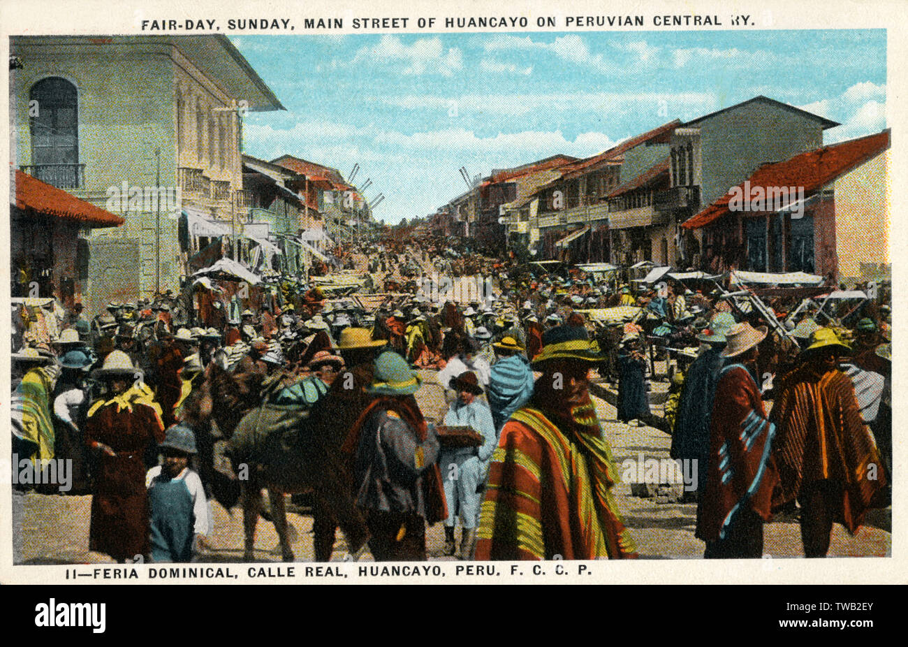 Sunday Fair - Main Street of Huancayo, Peru Stock Photo - Alamy
