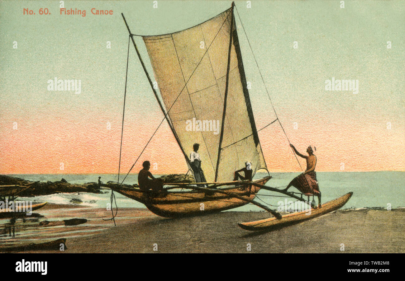 Traditional Fishing boat - Galle, Sri Lanka Stock Photo - Alamy