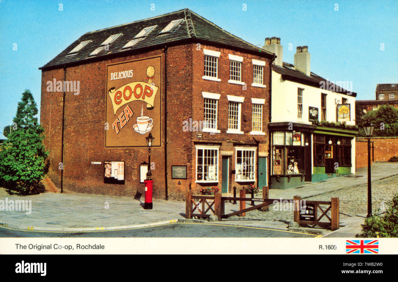 The Original Co-op, Rochdale, Lancashire Stock Photo - Alamy