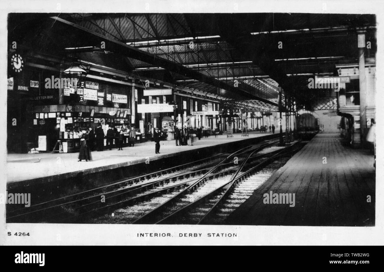 The Interior of Derby Station Stock Photo - Alamy