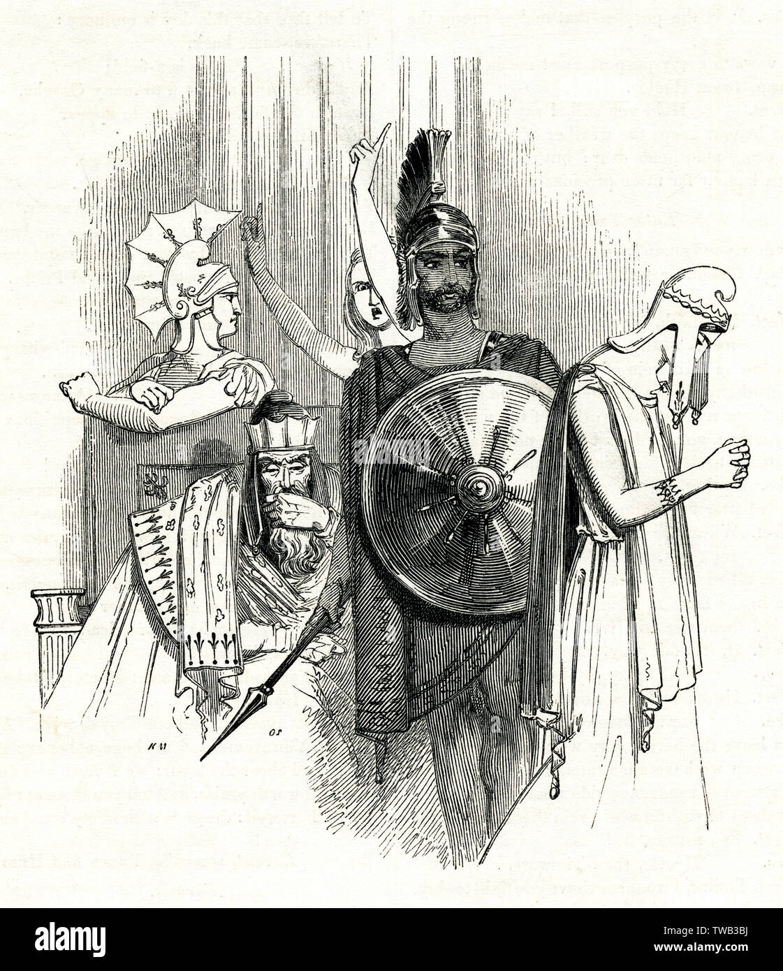 Illustration, Troilus and Cressida, by William Shakespeare Stock Photo ...