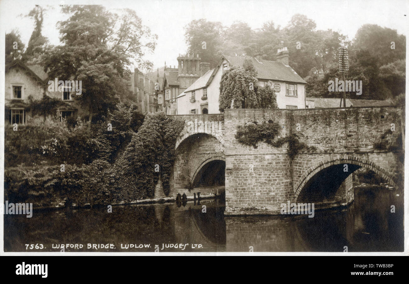 Ludford Bridge, Ludlow, Shropshire Stock Photo - Alamy