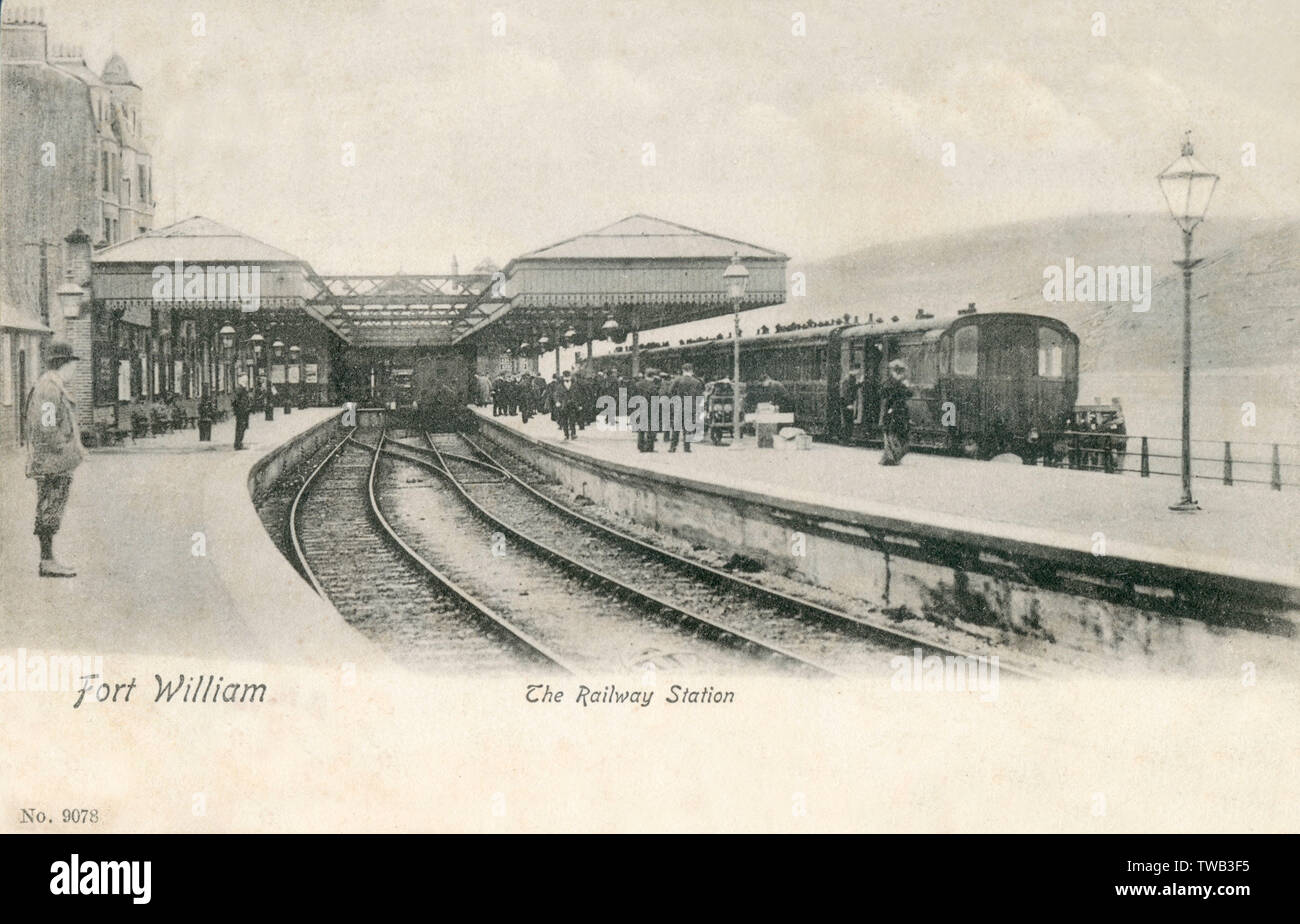 The Railway Station, Fort William, Scotland Stock Photo - Alamy