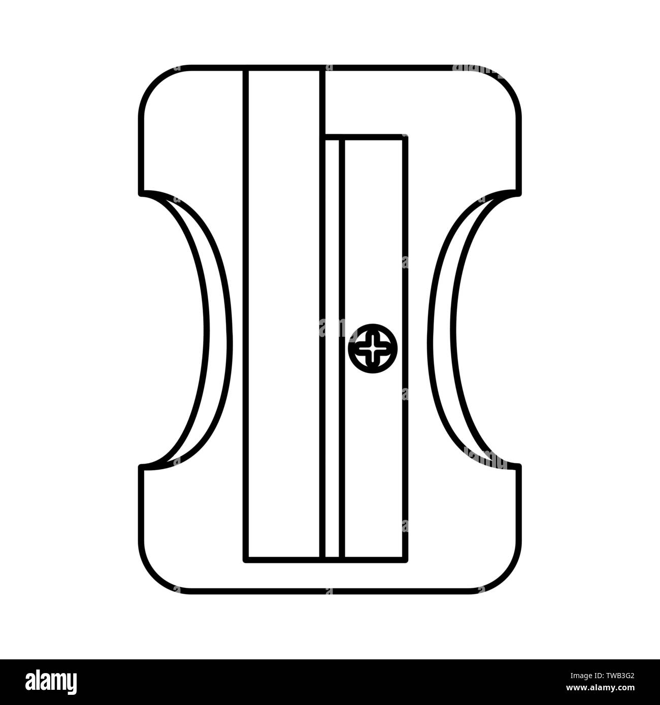 Cartoon pencil sharpener Black and White Stock Photos & Images - Alamy