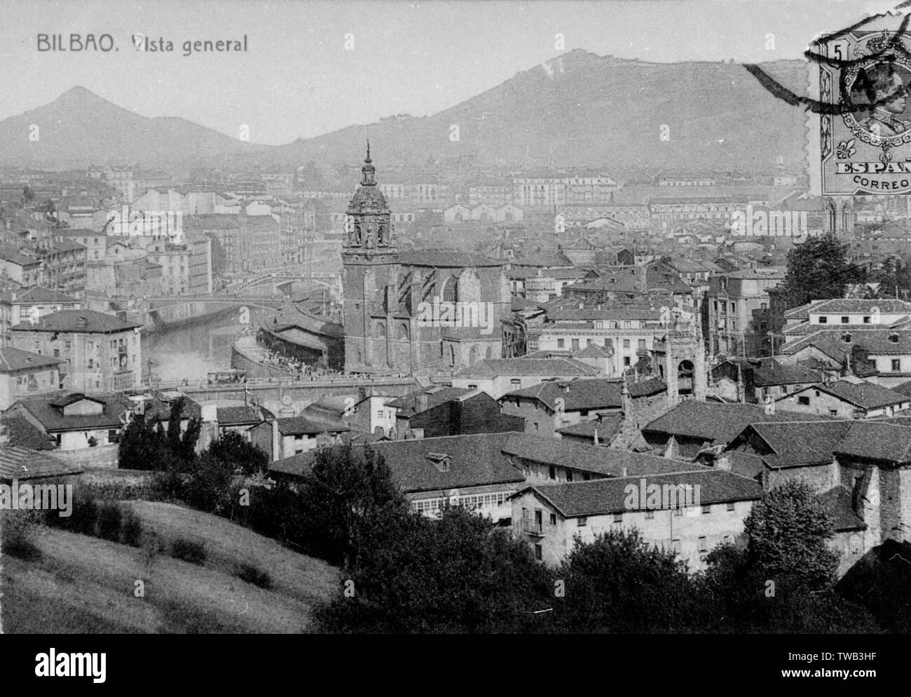 Bilbao city view Black and White Stock Photos & Images - Alamy