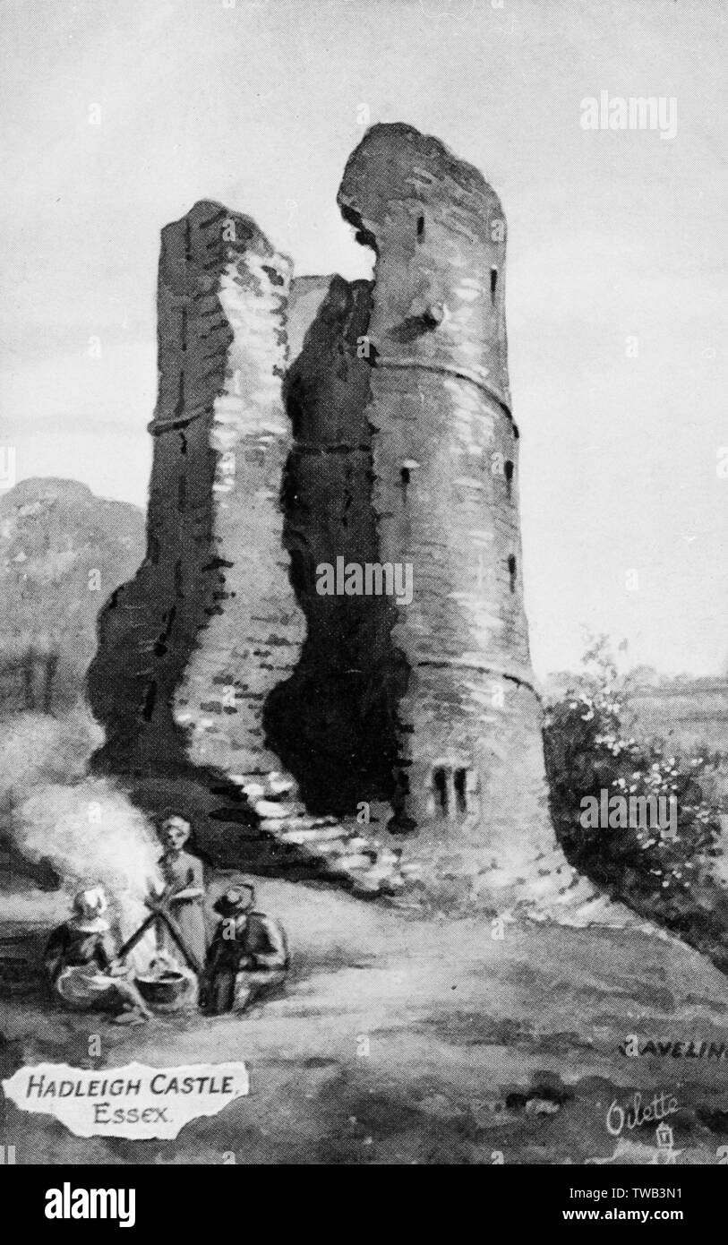 People hadleigh castle Black and White Stock Photos & Images - Alamy