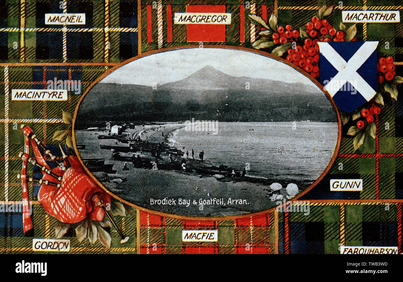 Brodick Bay and Goatfell, Arran, Scotland Stock Photo - Alamy