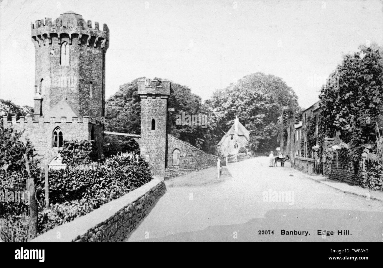 Castle at Edge Hill, Banbury, Oxfordshire Stock Photo - Alamy