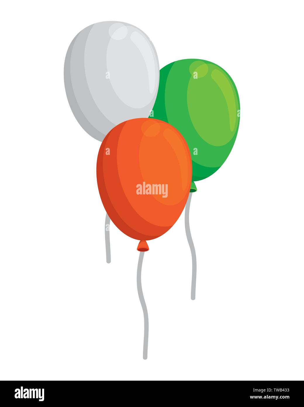balloons helium floating decorative icons Stock Vector Image & Art - Alamy