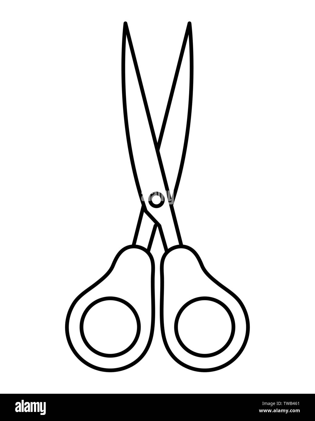 scissors cut school supply icon Stock Vector Image & Art - Alamy