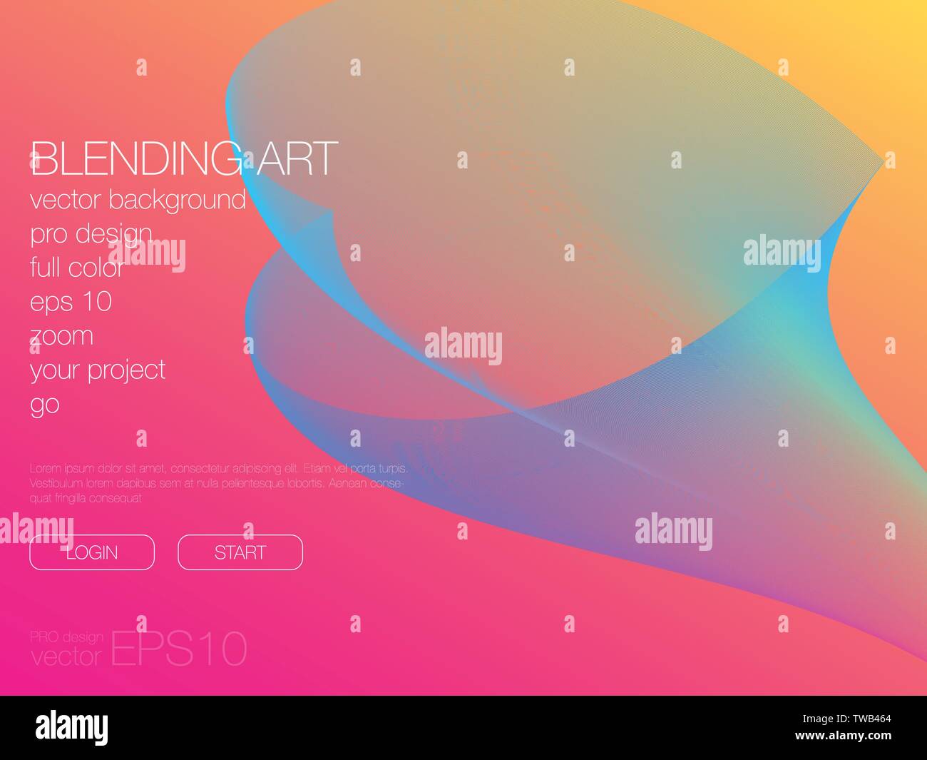 Abstract blend background. Template for web site Stock Vector Image ...