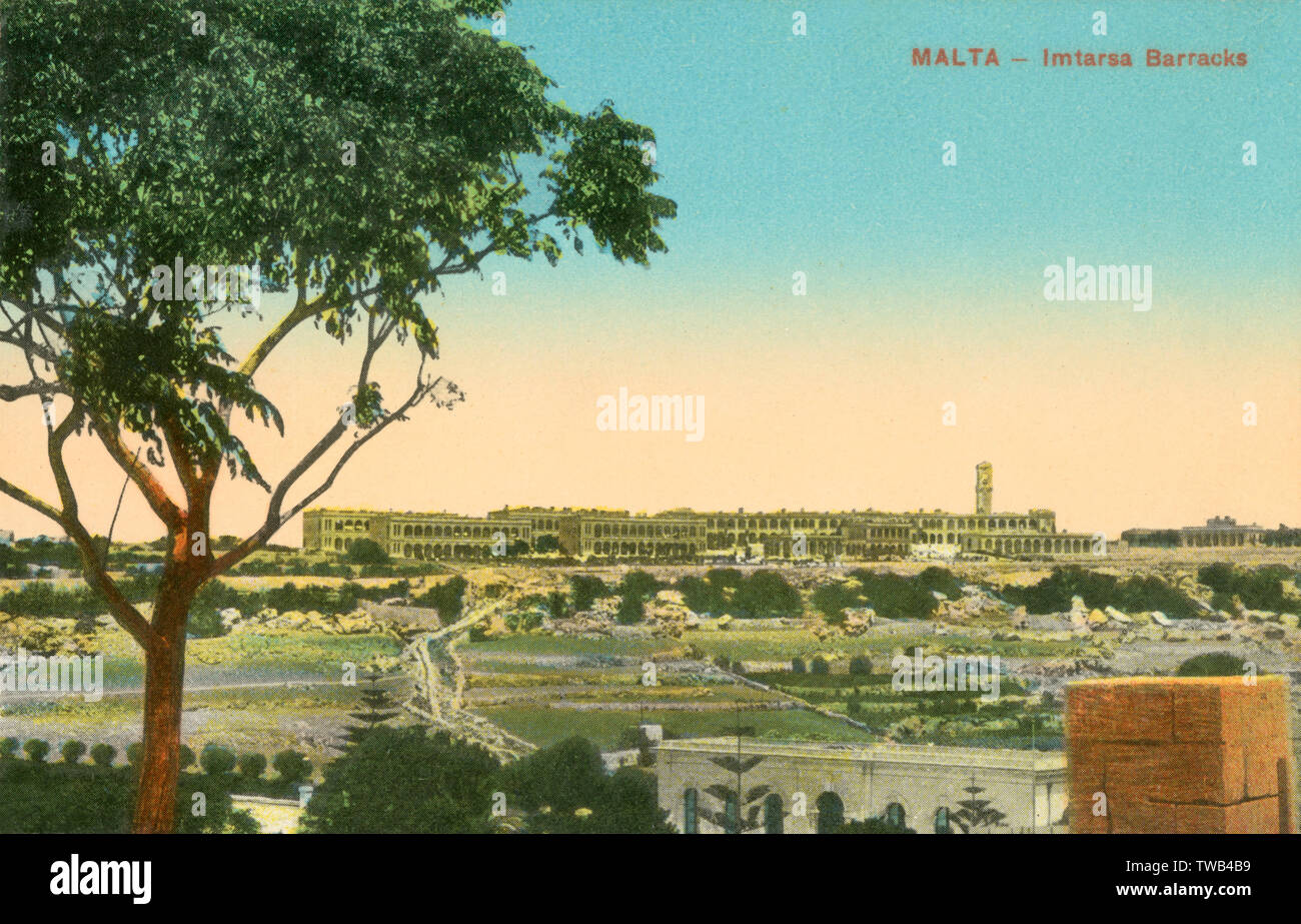 Malta - Mtarfa - St. David's British Military Barracks Stock Photo - Alamy