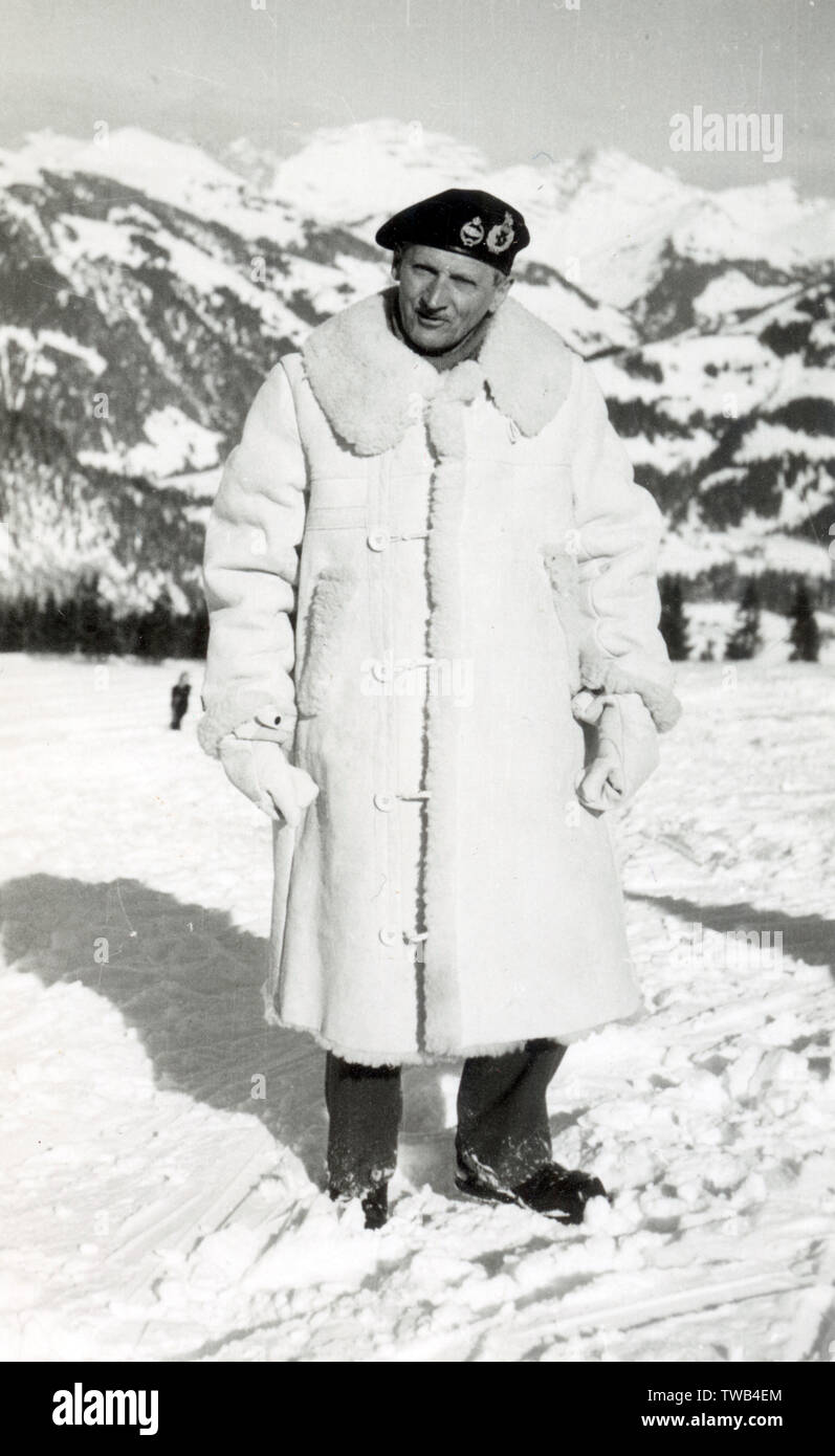 Field Marshal Bernard Law Montgomery in Gstaad Stock Photo - Alamy