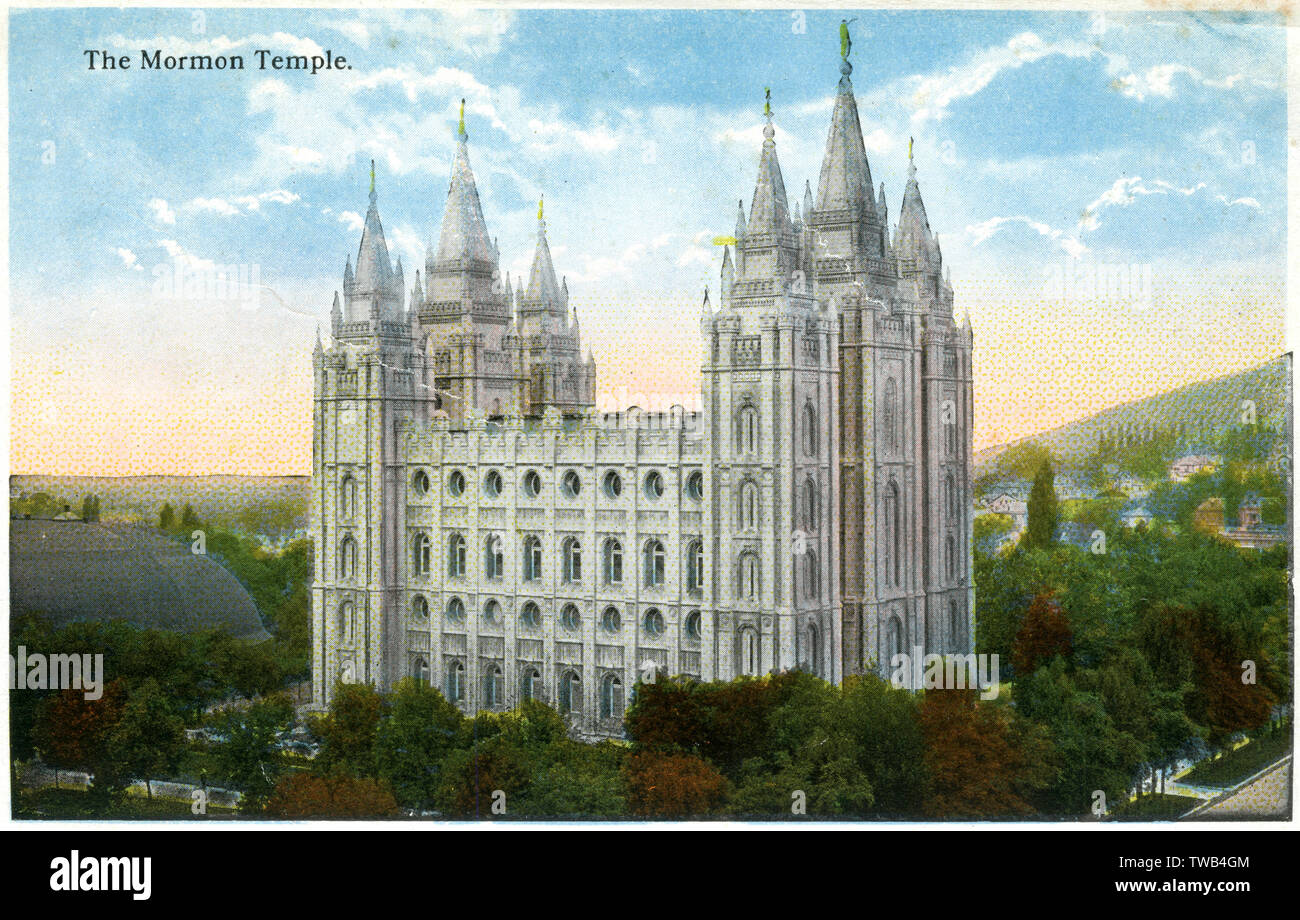 Mormon Temple, Salt Lake City, Utah, USA Stock Photo - Alamy