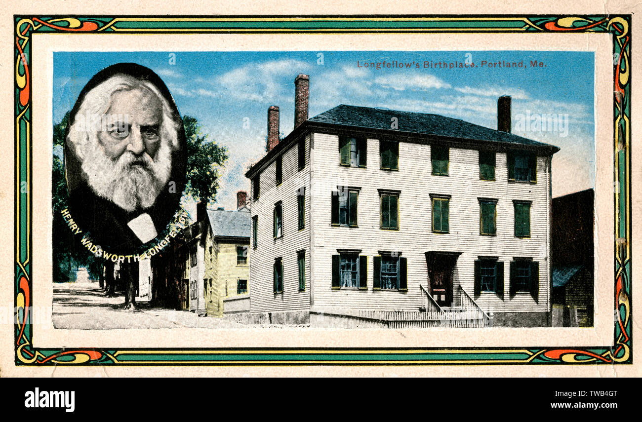 Longfellow house portland hi-res stock photography and images - Alamy