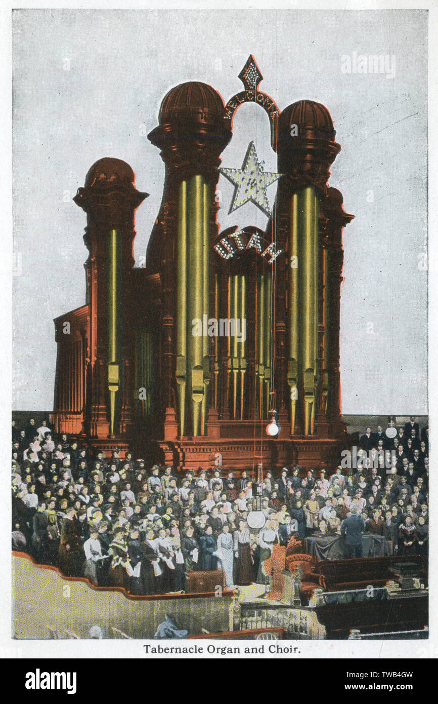 Mormon Tabernacle organ and choir, Salt Lake City, Utah, USA Stock ...